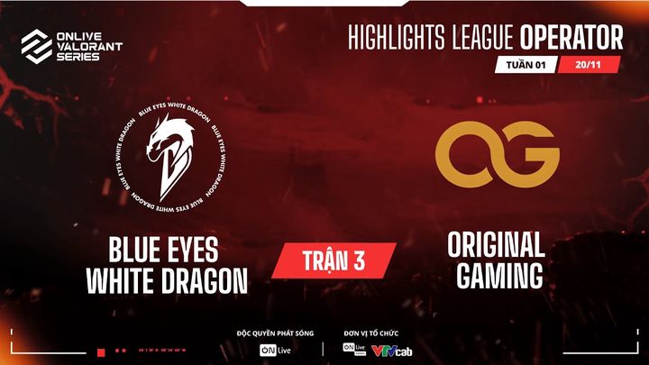 Blue Eyes White Dragon vs Original Gaming GAME 3 - ON Live Valorant Series 2024 (OVS)